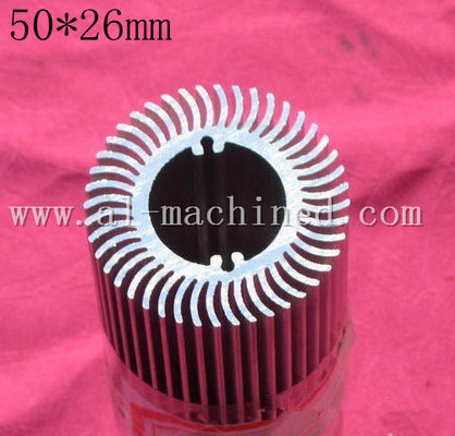 China Item-19,50mm round cooler for led light in china,AL6063 Extruded Profiles LED Cooler supplier