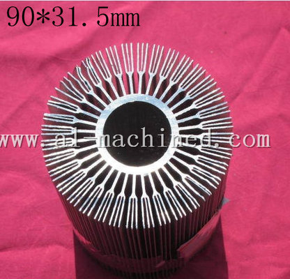China Item-33,90mm round aluminum extrusion profiles led heatsinks in china,customized heatsink,al-6063 heat sink supplier