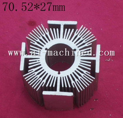 China Item 198.Machined LED Cooling in china, AL6063 Extruded Profiles LED Light Radiator,hot item round heatsinks in china supplier