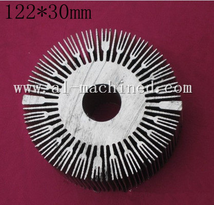 China Item 193.Machined LED Cooling in china, AL6063 Extruded Profiles LED Light Radiator,hot item round heatsinks in china supplier