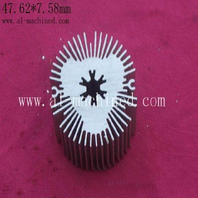 China Item 195.Machined LED Cooling in china, AL6063 Extruded Profiles LED Light Radiator,hot item round heatsinks in china supplier