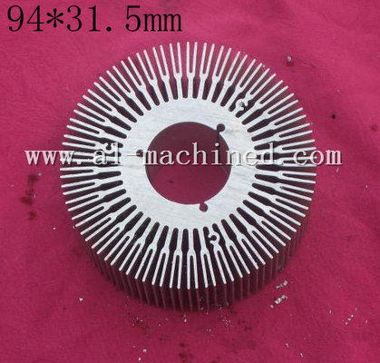 China Item 192.Machined LED Cooling in china, AL6063 Extruded Profiles LED Light Radiator,hot item round heatsinks in china supplier