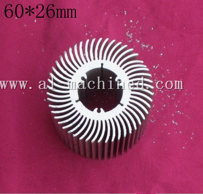 China Item 164.Machined LED Cooling in china, AL6063 Extruded Profiles LED Light Radiator,hot item round heatsinks in china supplier