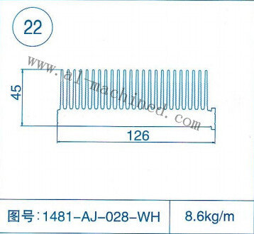 China F22,126mm customized Square Aluminum Heatsink in china,aluminum profiles,extruded profiles,LED Street Light Heatsink supplier