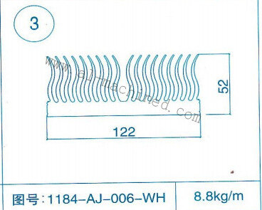 China F-3,customized Square Aluminum Heatsink in china,aluminum profiles,extruded profiles,LED Street Light Heatsink supplier