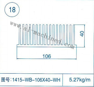 China Item 18,customized Square Aluminum Heatsink in china,aluminum profiles for led light,LED Street Light Heatsink supplier