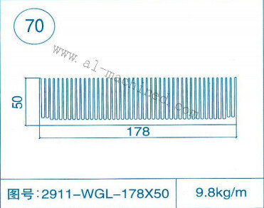 China F70,178mm customized Square Aluminum Heatsink in china,aluminum profiles,extruded profiles,LED Street Light Heatsink supplier