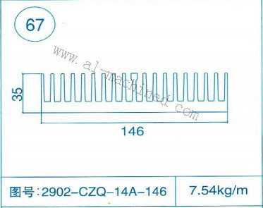 China F67,146mm customized Square Aluminum Heatsink in china,aluminum profiles,extruded profiles,LED Street Light Heatsink supplier