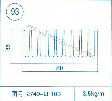 China F93,80mm customized Square Aluminum Heatsink in china,aluminum profiles,extruded profiles,LED Street Light Heatsink supplier