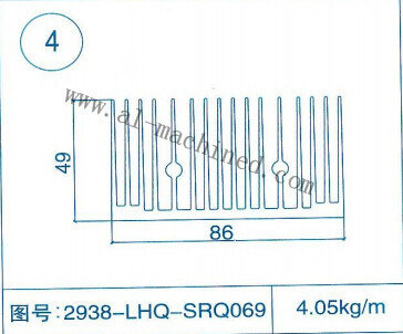 China F-4,customized Square Aluminum Heatsink in china,aluminum profiles,extruded profiles,LED Street Light Heatsink supplier