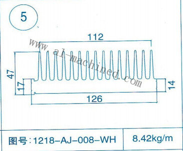 China F-5,customized Square Aluminum Heatsink in china,aluminum profiles,extruded profiles,LED Street Light Heatsink supplier