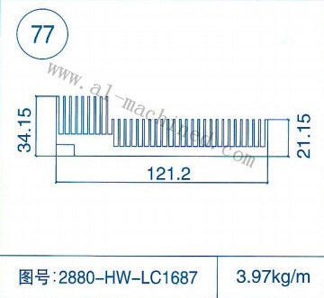 China F77,121mm customized Square Aluminum Heatsink in china,aluminum profiles,extruded profiles,LED Street Light Heatsink supplier