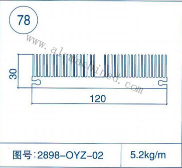China F78,120mm customized Square Aluminum Heatsink in china,aluminum profiles,extruded profiles,LED Street Light Heatsink supplier