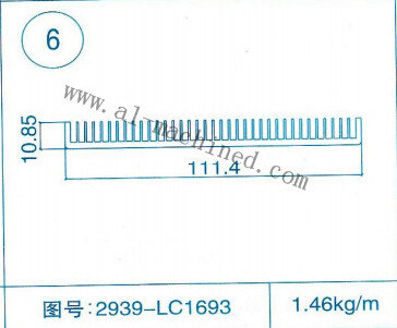 China F-6,customized Square Aluminum Heatsink in china,aluminum profiles,extruded profiles,LED Street Light Heatsink supplier