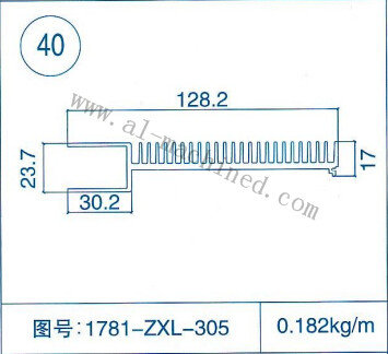 China F40,128mm customized Square Aluminum Heatsink in china,aluminum profiles,extruded profiles,LED Street Light Heatsink supplier