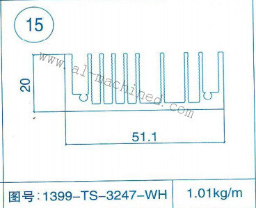 China Item 15,customized Square Aluminum Heatsink in china,aluminum profiles,extruded profiles,LED Street Light Heatsink supplier