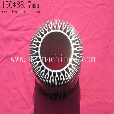 China H-63,AL6063-T5 Extrusion LED Cooler in china,extrusion heat sink,round heatsink.Anodized Heat Sink In Round Shape supplier