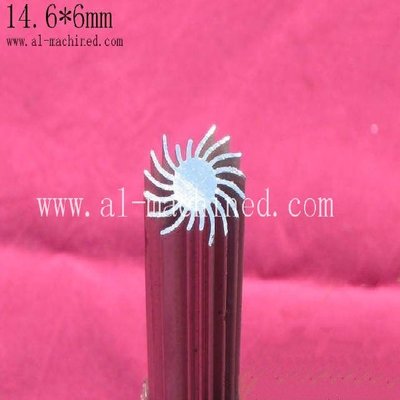 China Item 86,0.575"customized round extruded aluminum profile heatsink , cooler for led light supplier