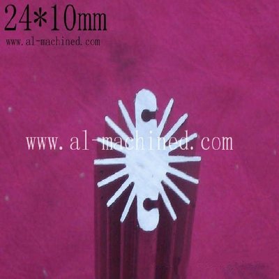 China Item 180,0.945"customized round extruded aluminum profile heatsink , cooler for led light supplier