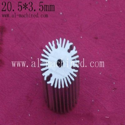China Item 181,0.807"customized round extruded aluminum profile heatsink , cooler for led light supplier