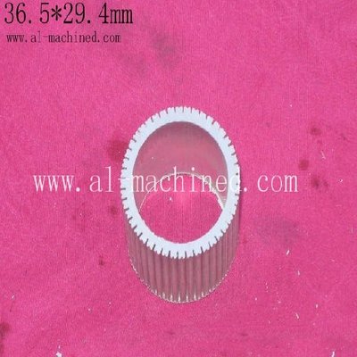 China Item 294,1.437"customized round extruded aluminum profile heatsink , cooler for led light supplier