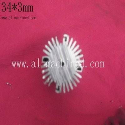 China Item 446,1.338"customized round extruded aluminum profile heatsink , cooler for led light supplier