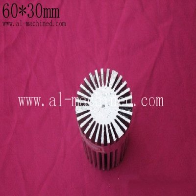 China Item 125,Machined LED Cooling in china, AL6063 Extruded Profiles LED Light Radiator,hot it supplier