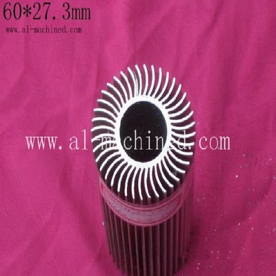 China Item 133,Machined LED Cooling in china, AL6063 Extruded Profiles LED Light Radiator,hot it supplier