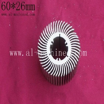 China Item 164,Machined LED Cooling in china, AL6063 Extruded Profiles LED Light Radiator,hot it supplier