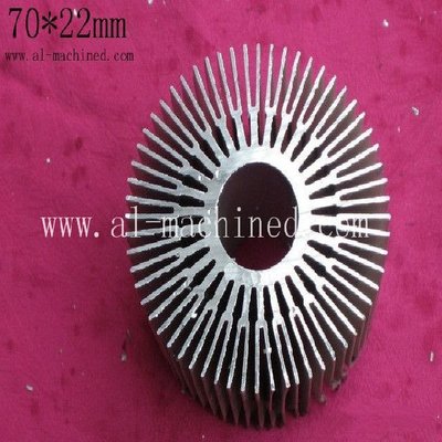 China Item 516,Machined LED Cooling in china, AL6063 Extruded Profiles LED Light Radiator,hot it supplier