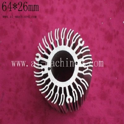 China Item 672,Machined LED Cooling in china, AL6063 Extruded Profiles LED Light Radiator,hot it supplier