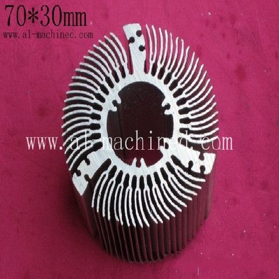 China Item 834,Machined LED Cooling in china, AL6063 Extruded Profiles LED Light Radiator,hot it supplier