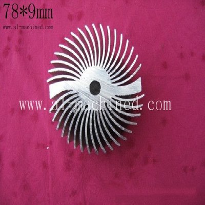 China Item 534,Machined LED Cooling in china, AL6063 Extruded Profiles LED Light Radiator,hot it supplier