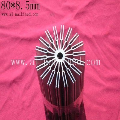 China Item 33,Machined LED Cooling in china, AL6063 Extruded Profiles LED Light Radiator,hot it supplier