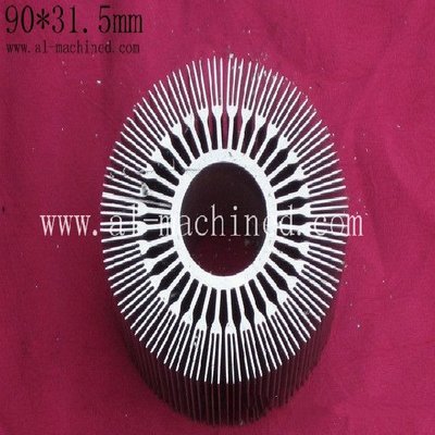 China Item 122,Machined LED Cooling in china, AL6063 Extruded Profiles LED Light Radiator,hot it supplier
