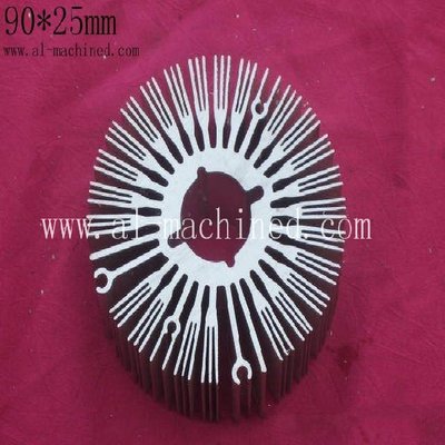 China Item 194,Machined LED Cooling in china, AL6063 Extruded Profiles LED Light Radiator,hot it supplier