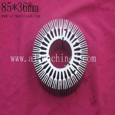 China Item 257,Machined LED Cooling in china, AL6063 Extruded Profiles LED Light Radiator,hot it supplier