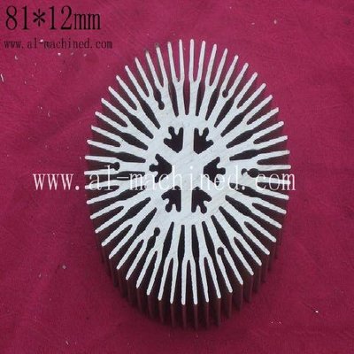 China Item 284,Machined LED Cooling in china, AL6063 Extruded Profiles LED Light Radiator,hot it supplier