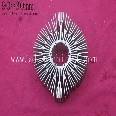 China Item 296,Machined LED Cooling in china, AL6063 Extruded Profiles LED Light Radiator,hot it supplier