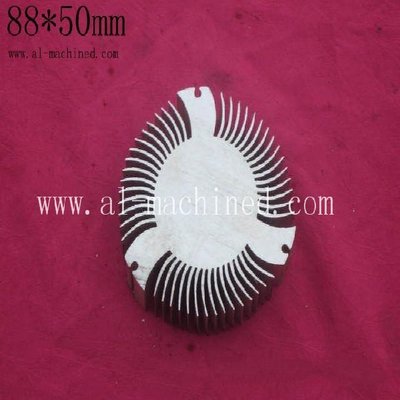 China Item 297,Machined LED Cooling in china, AL6063 Extruded Profiles LED Light Radiator,hot it supplier