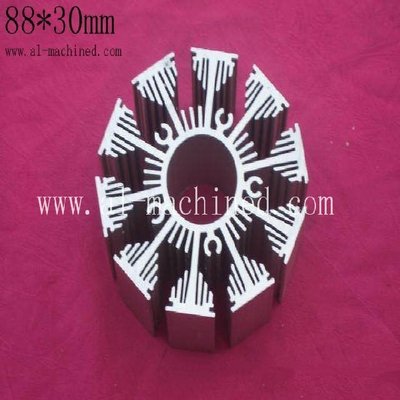 China Item 368,Machined LED Cooling in china, AL6063 Extruded Profiles LED Light Radiator,hot it supplier