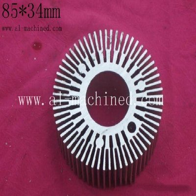 China Item 374,Machined LED Cooling in china, AL6063 Extruded Profiles LED Light Radiator,hot it supplier