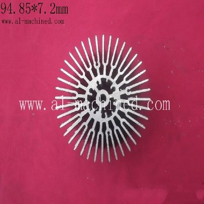 China Item 839,Machined LED Cooling in china, AL6063 Extruded Profiles LED Light Radiator,hot it supplier
