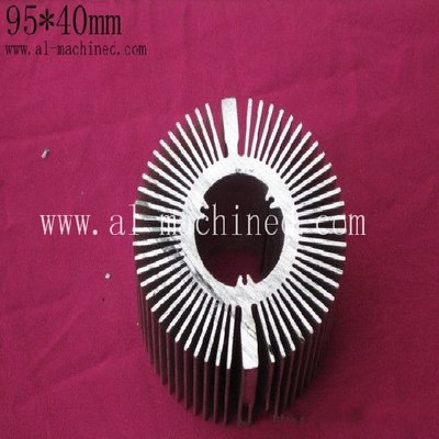 China Item1039,Machined LED Cooling in china, AL6063 Extruded Profiles LED Light Radiator,hot it supplier
