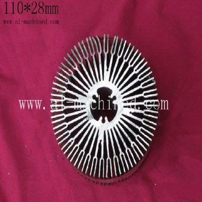 China Item 108,Machined LED Cooling in china, AL6063 Extruded Profiles LED Light Radiator,hot it supplier
