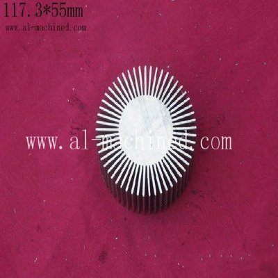 China Item 300,Machined LED Cooling in china, AL6063 Extruded Profiles LED Light Radiator,hot it supplier