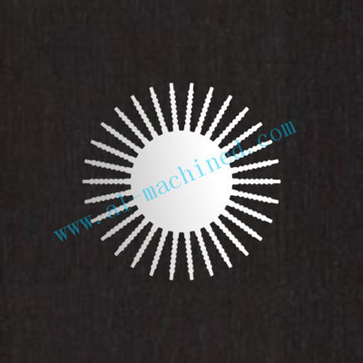 China Custom Machined LED Cooling in china, AL6063 Extruded Profiles LED Light Radiator,hot it supplier