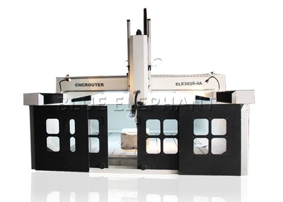 Electric Styrofoam Cutting Machine , Cnc 3d Wood Carving Machine Helical Rack Transmission