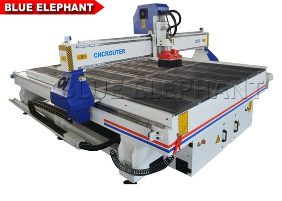 Italy HSD air cooling spindle , Taiwan DELTA inverter ELE 2030 pvc board cnc router with vacuum table on sale