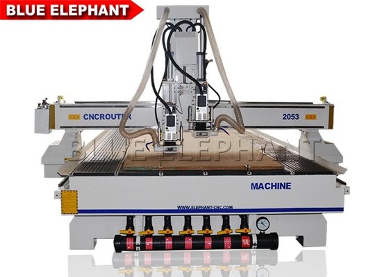 Vacuum Pump ATC CNC Router Electronics Cast Steel Gantry Moving Type